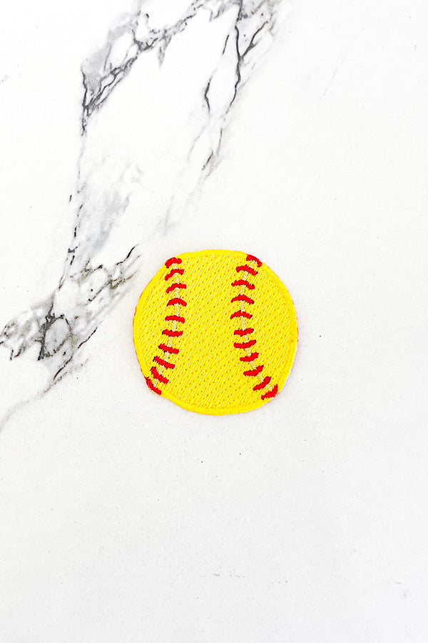 Small Softball Embroidered Patch | Custom Sports Accessories