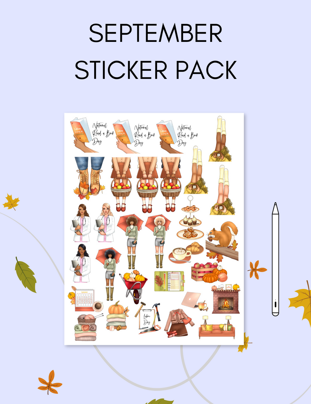 September Sticker Pack | A Blissfully Beautiful Boutique