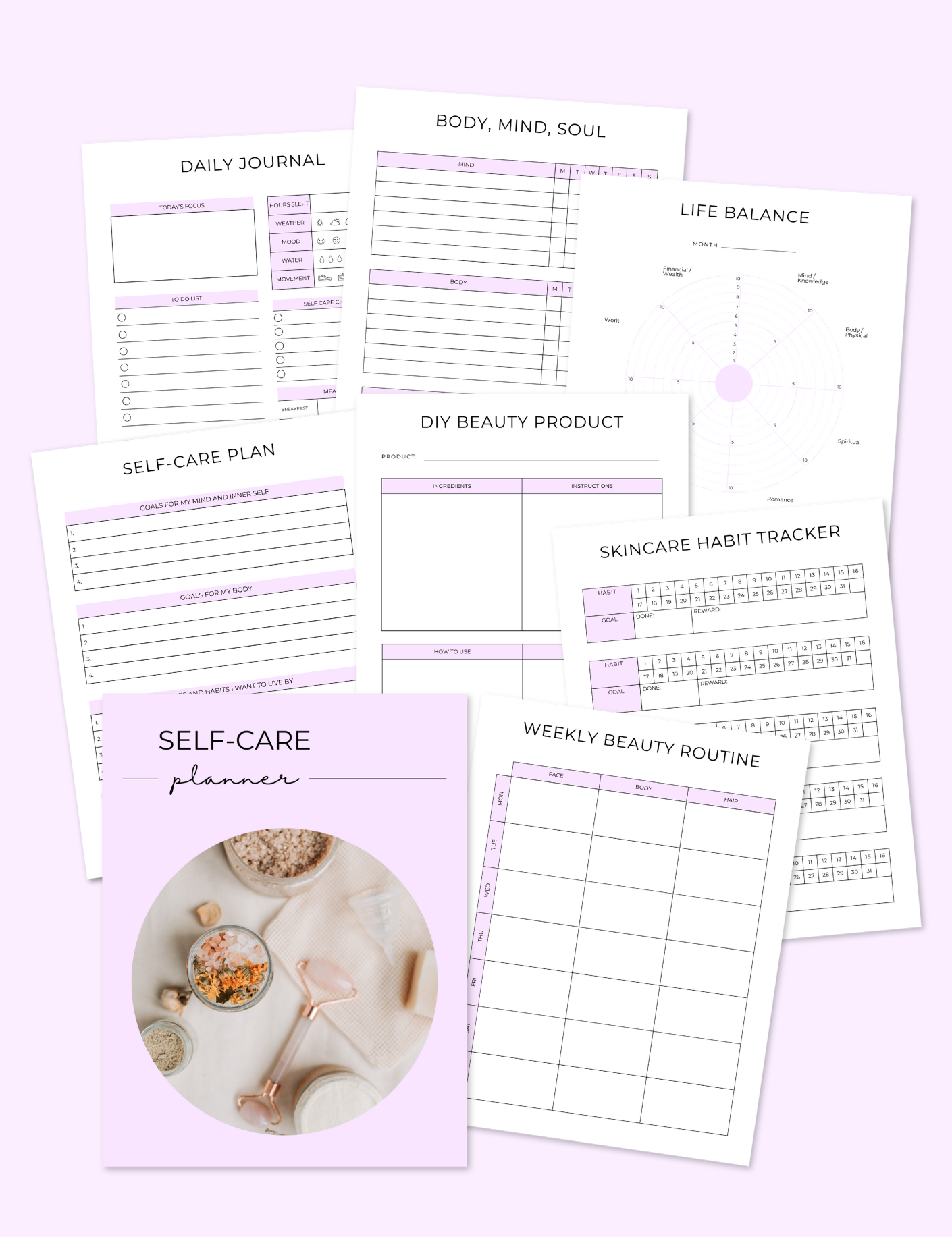Self Care Planner | A Blissfully Beautiful Boutique