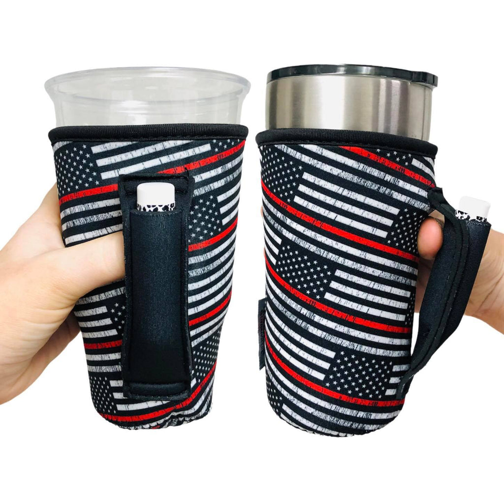 Red Line 20oz Large Coffee / Tea / Tumbler Handler™ | A Blissfully ...