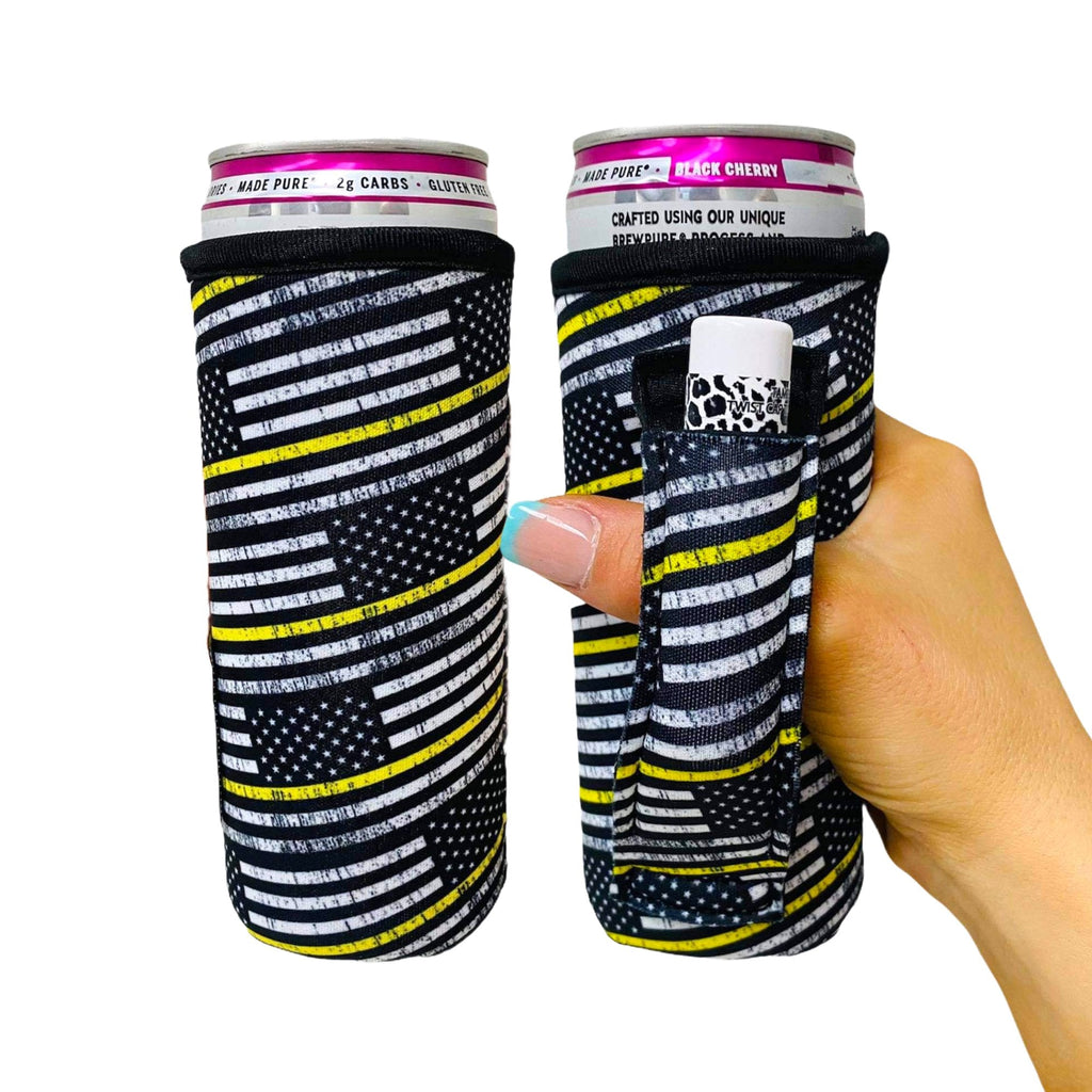 Yellow Line 12oz Slim Can Handler™ | A Blissfully Beautiful Boutique