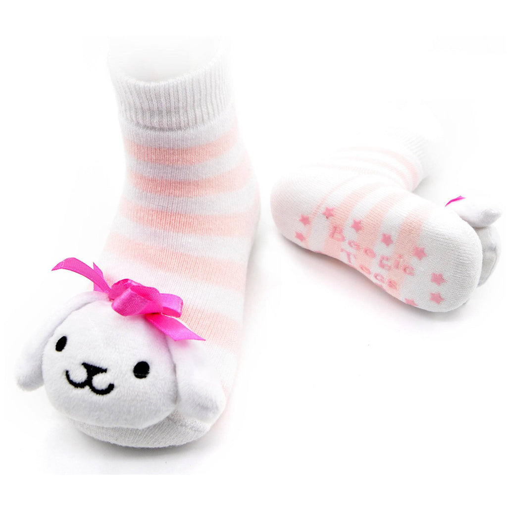 Boogie Toes - Toy Puppy Rattle Socks | A Blissfully Beautiful Boutique