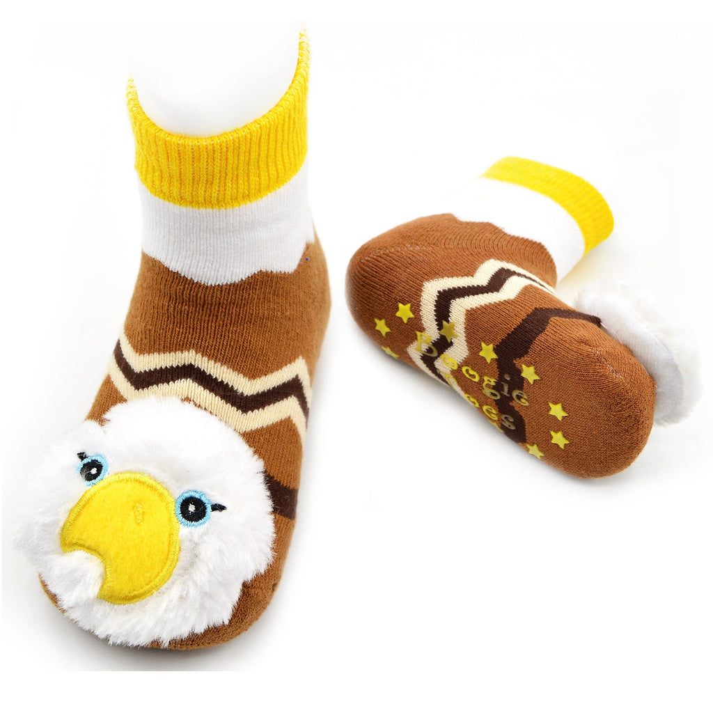 Boogie Toes - Furry Eagle Rattle Socks | A Blissfully Beautiful Boutique