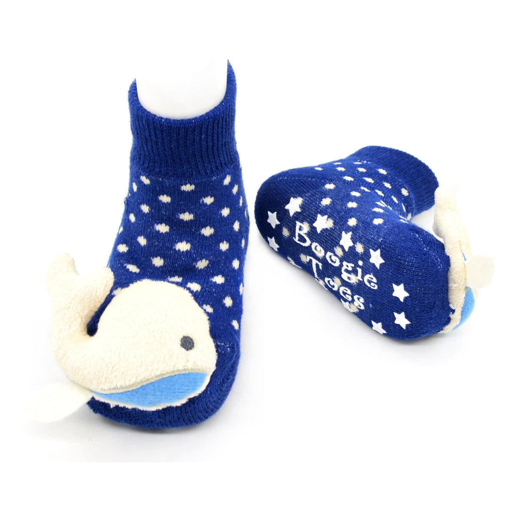 Boogie Toes -Baby Whale Rattle Socks | A Blissfully Beautiful Boutique